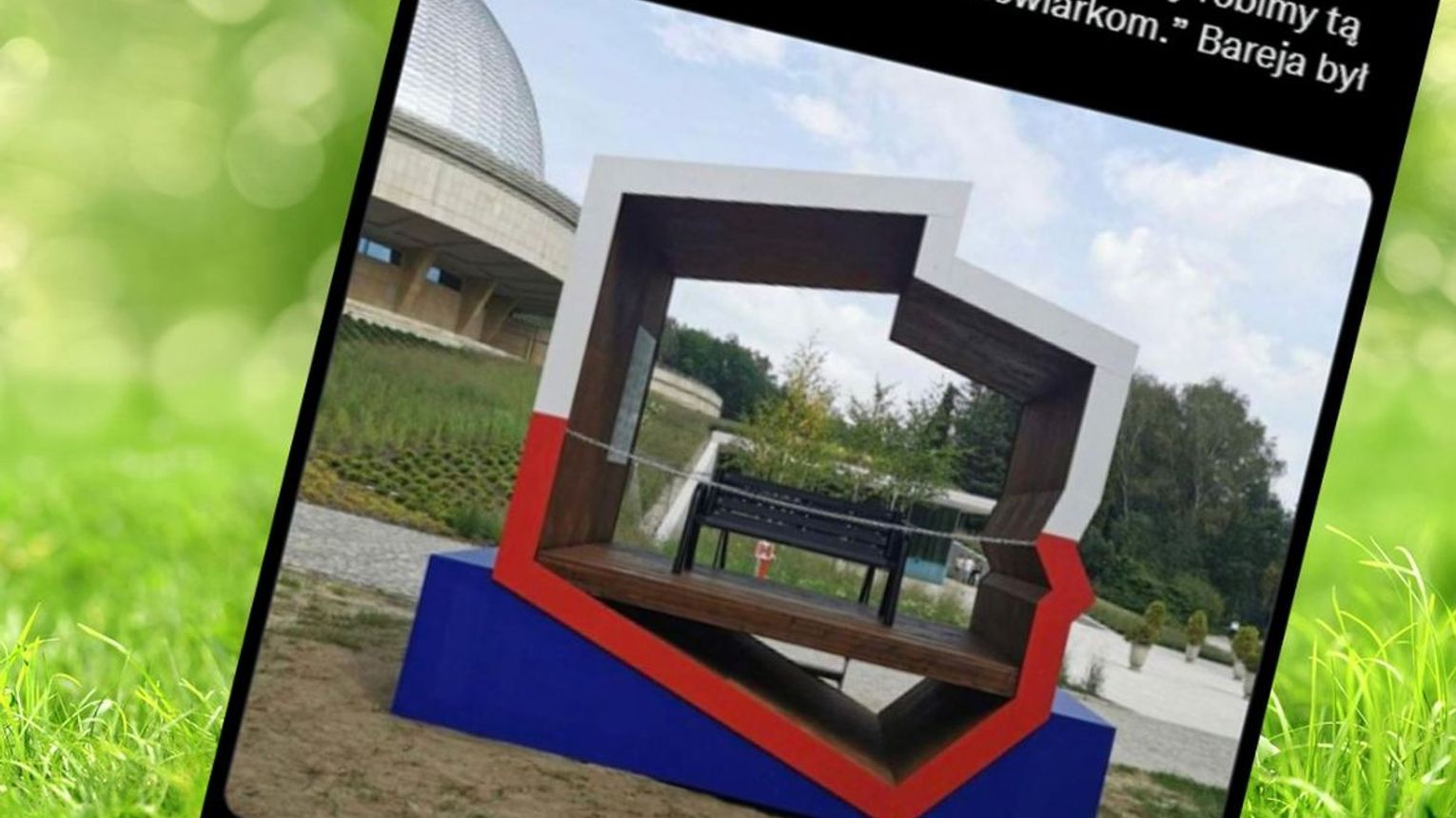 Bareja był prorokiem: ławka w kształcie Polski. Zanim usiądziesz ...