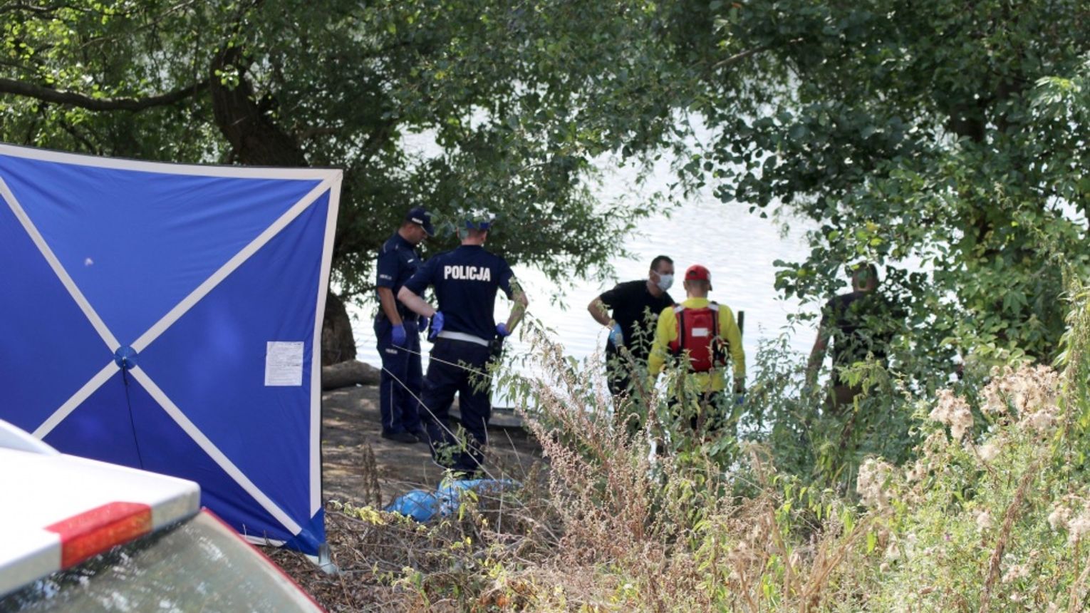 Topielec znaleziony w rzece